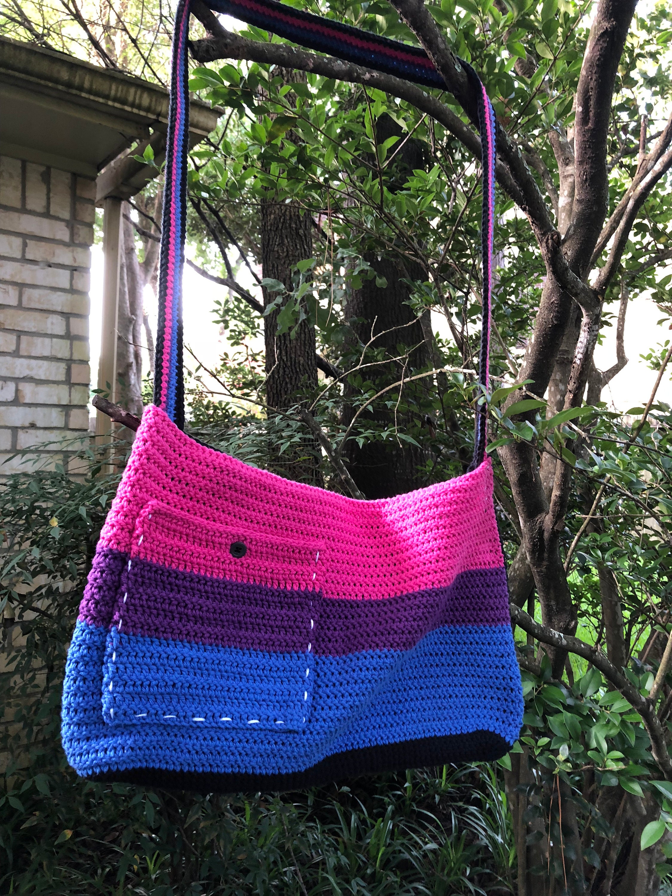 Crochet Bi Pride Bag Pattern - Etsy