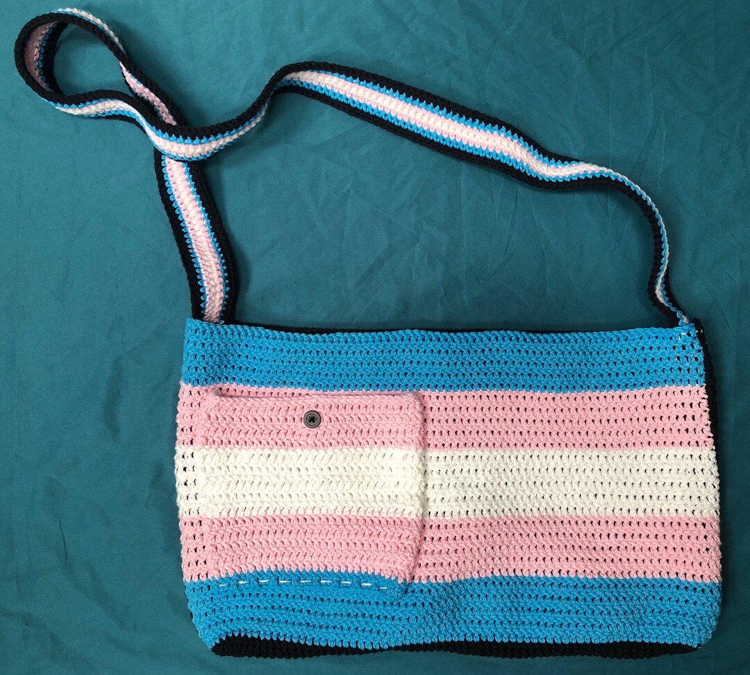 Crochet Trans Pride Bag Pattern - Etsy