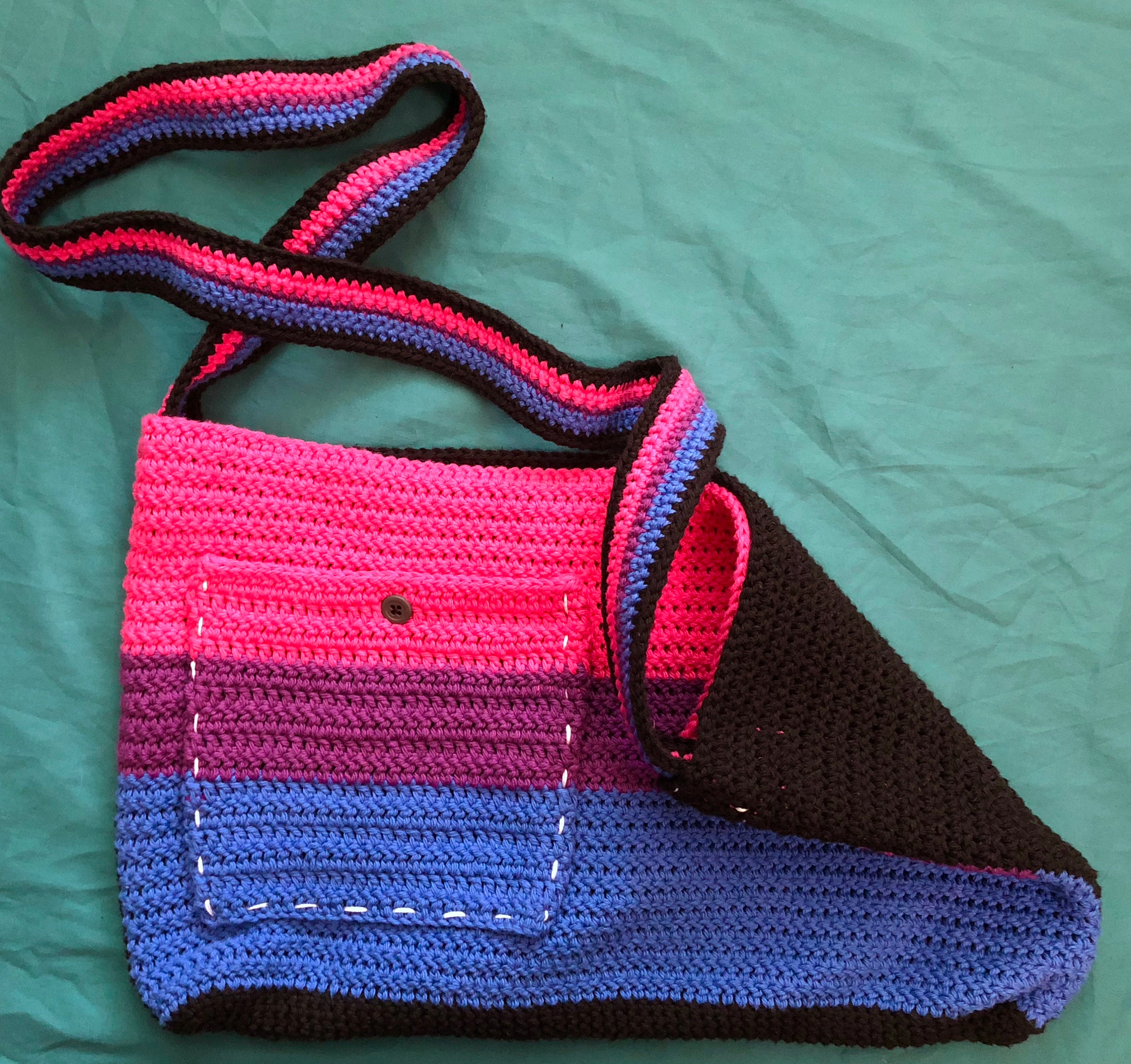 Crochet Bi Pride Bag Pattern - Etsy