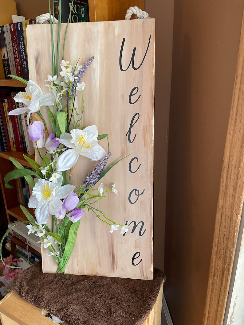 Welcome Spring Door Sign - Etsy