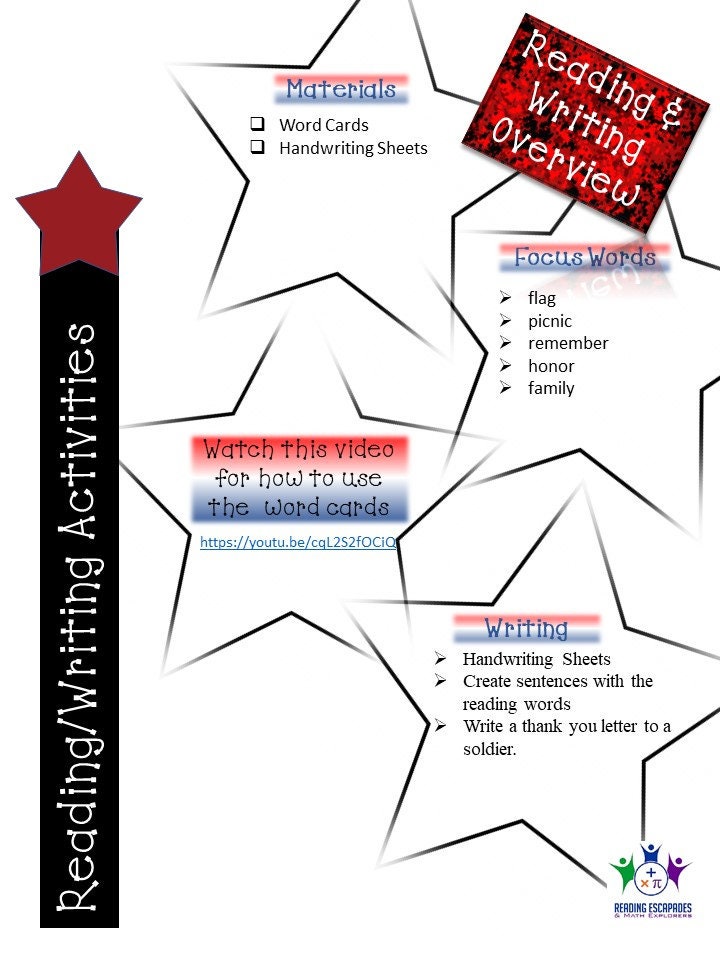 Memorial Day Activity Pack - Etsy