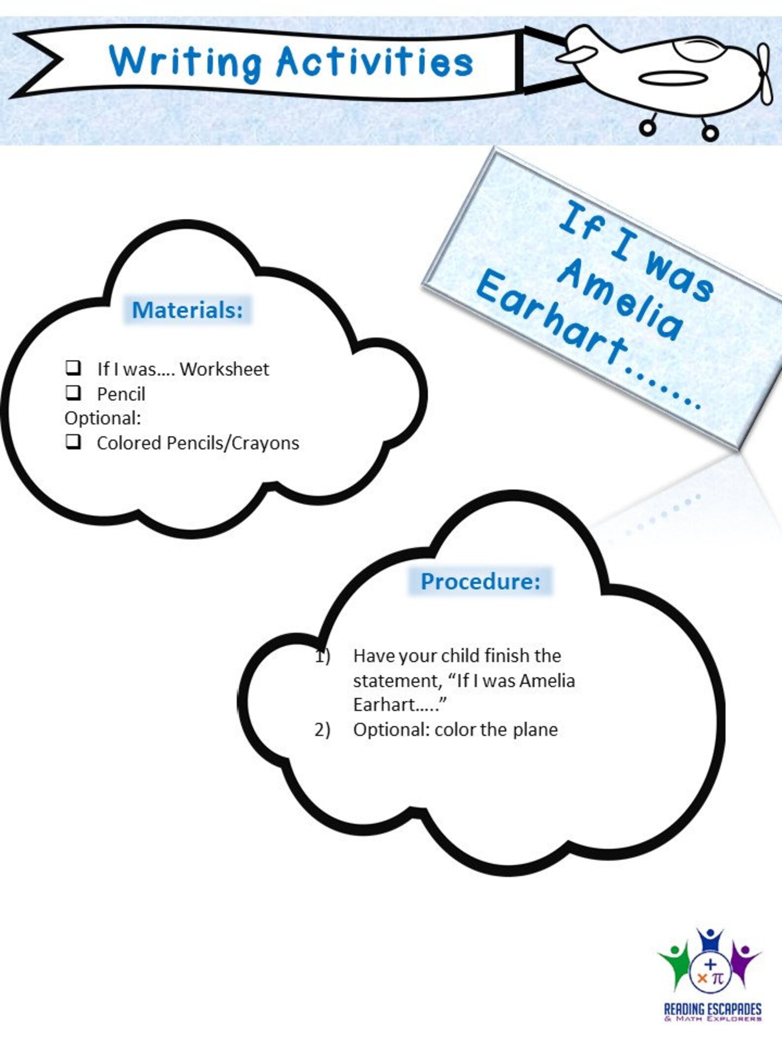 Amelia Earhart Activity Pack - Etsy