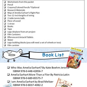 Amelia Earhart Activity Pack - Etsy