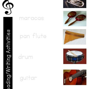 Music Themed Activity Pack - Etsy