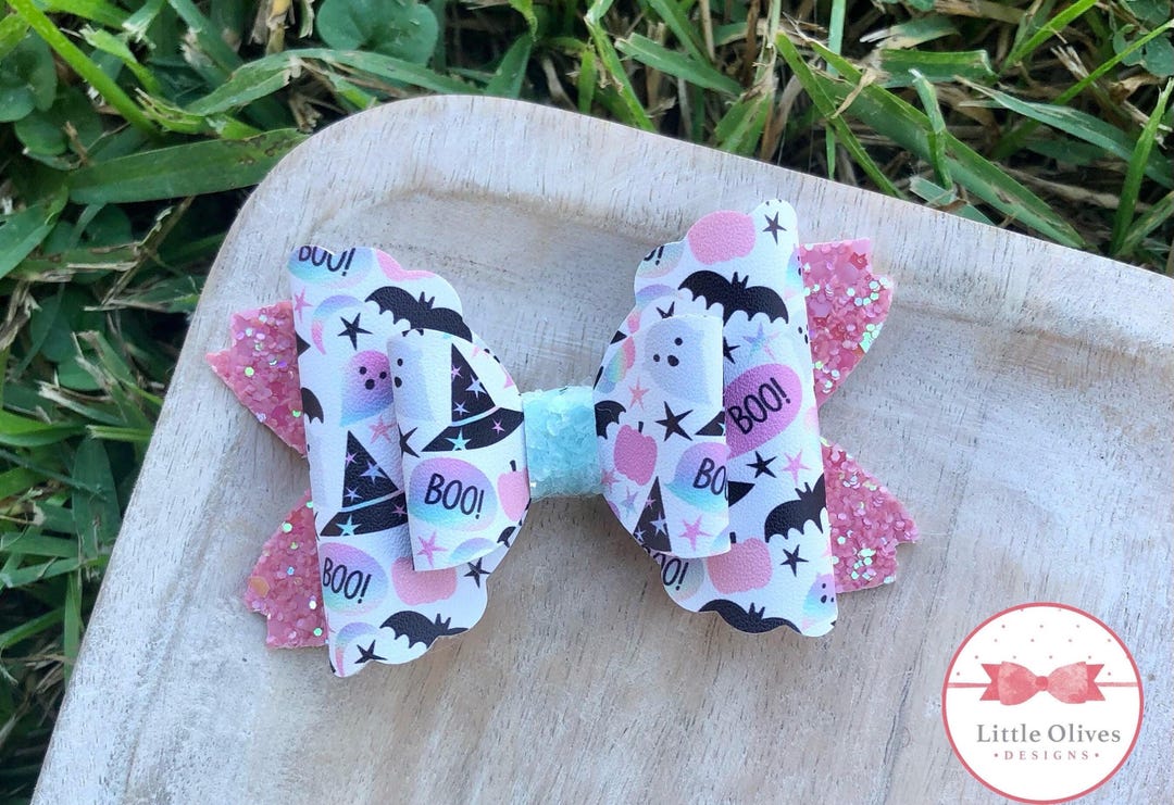 Pastel Rainbow Boo Bow - Etsy