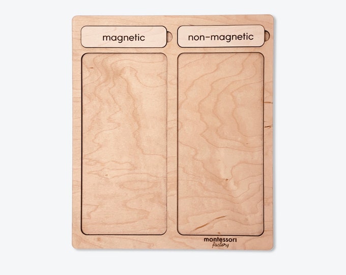 Magnetic/non-magnetic Sorting Set, Montessori Object Classification ...
