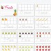 FRUITS Montessori Cards Math Ten Frame Books Printable | Etsy