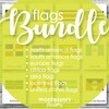 FLAGS of the World BUNDLE Montessori Nomenclature Flash 3 Parts Cards ...