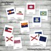 UNITED STATES Flags Montessori Cards, Flash Cards, Three Part Cards ...