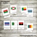 AFRICA FLAGS • Montessori Cards • Flash Cards • Three Part Cards ...