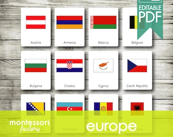 Flags of the World blackline Masters Bundle Geography Printable ...