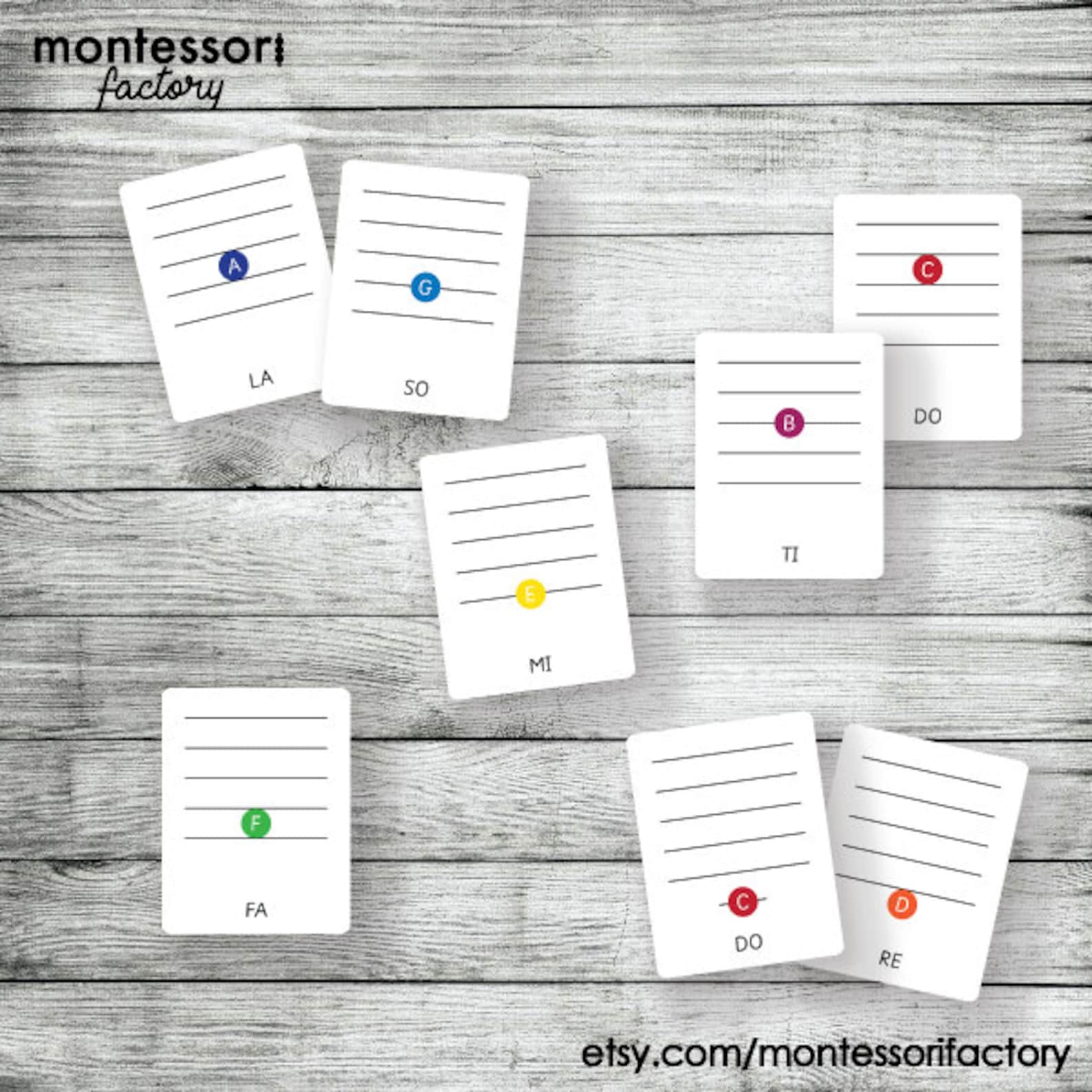 MUSICAL NOTES Rainbow Chorus Bells Montessori Nomenclature - Etsy