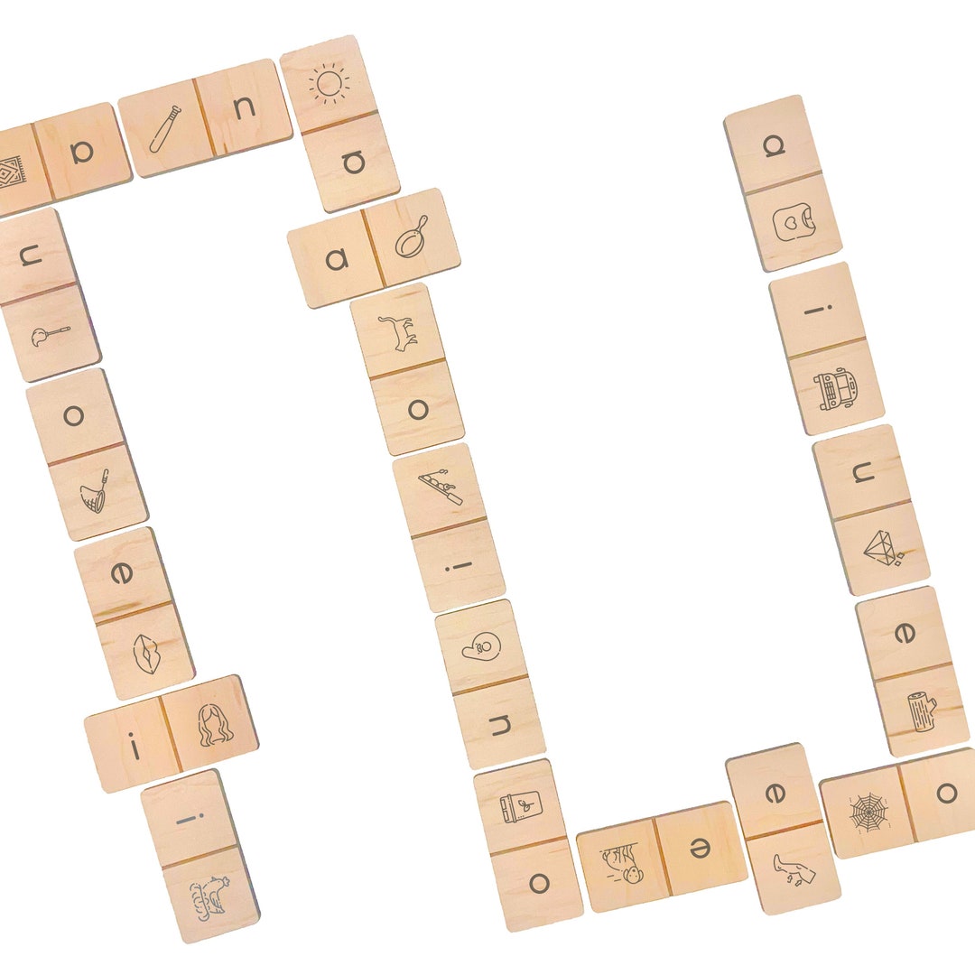 PINK SERIES Dominos • Language Grammar • Montessori Educational Toy ...