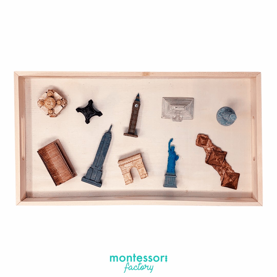ARCHITECTURE WORLD LANDMARKS Figurines Set • Montessori • Biology ...
