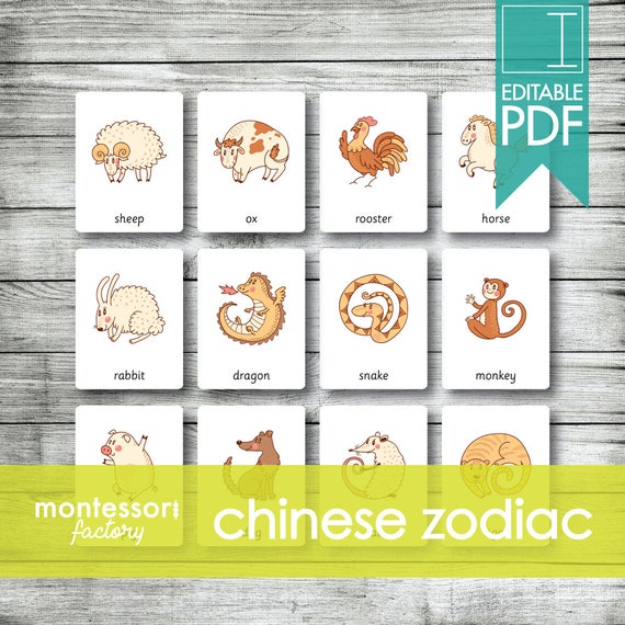 Chinese zodiac signs printable 60 photos - Astrologytoyou.com