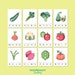 BEGINNING LETTER Sound • VEGETABLES • Montessori Clip Cards ...