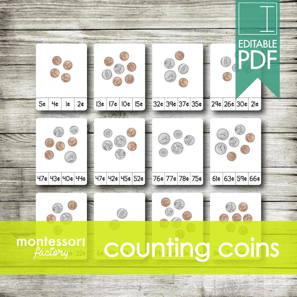 Count and Clip Cards - Etsy