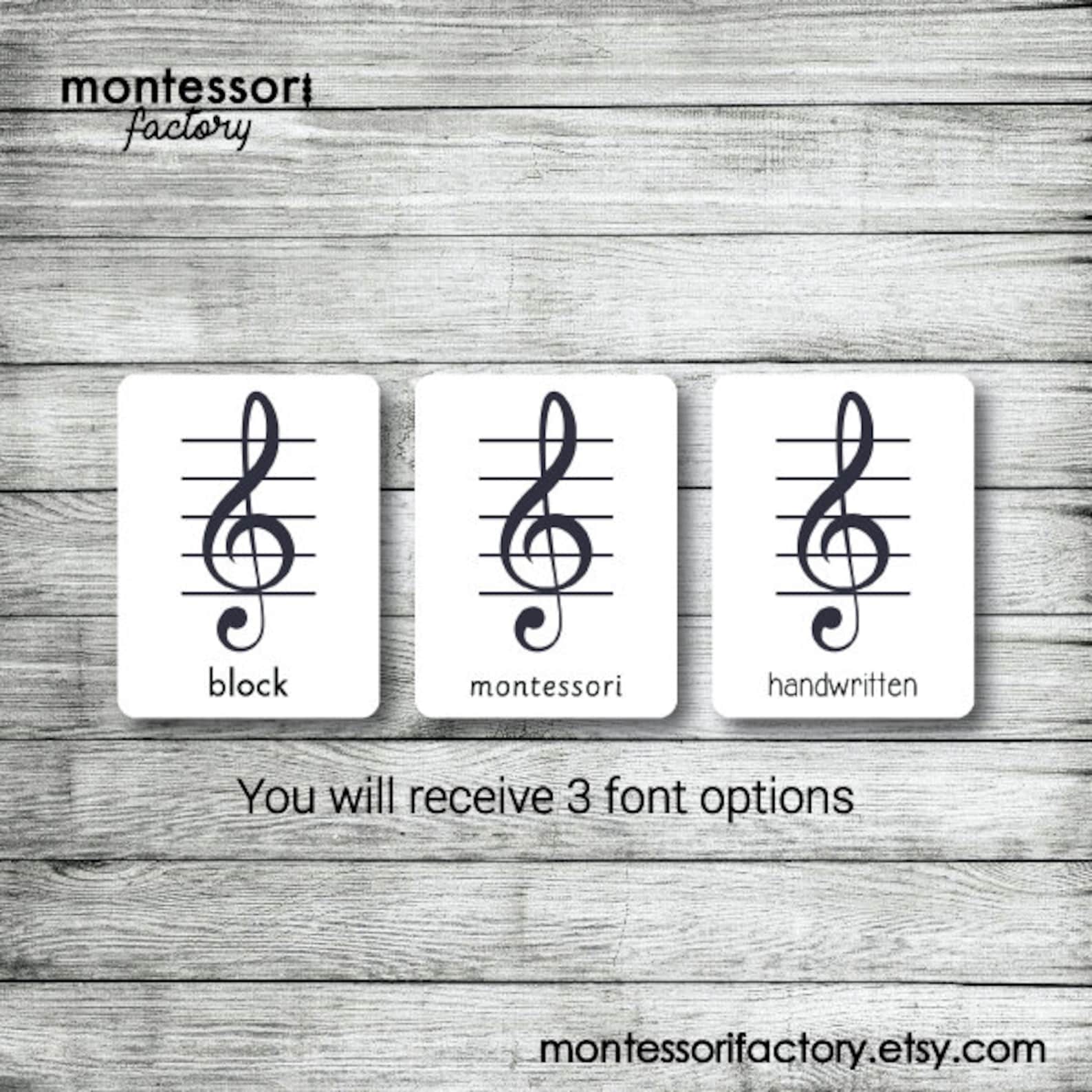 Musical SIGNS SYMBOLS and NOTES Montessori Cards Flash - Etsy