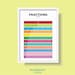 FRACTION BARS Math Kids Room Wall Art Montessori Kindergarten Primary ...