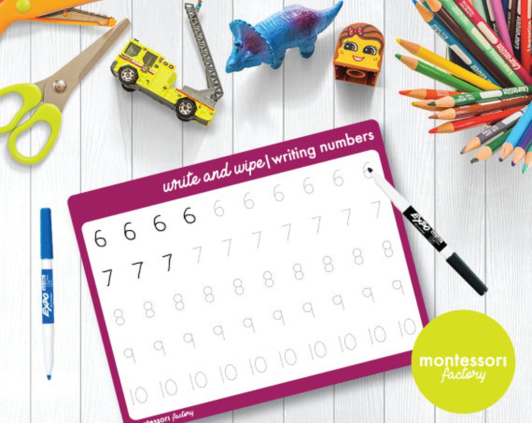 NUMBERS 1 TO 20 Write and Wipe Mat • Math • 8.50in X 11.00in • PDF - Etsy