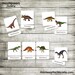 DINOSAURS Montessori Cards Flash Cards Three Part Cards Nomenclature ...