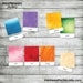 WATER COLORS Montessori Cards Flash Cards Three Part - Etsy