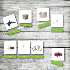 GREEN SERIES • Montessori Cards • Flash Cards • Three Part Cards ...