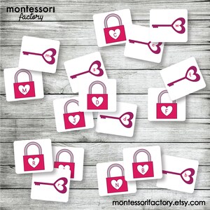 HEART LOCKS and KEYS • Valentines • Alphabet • Uppercase and Lowercase ...
