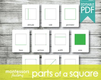 Square Flash Cards - Etsy