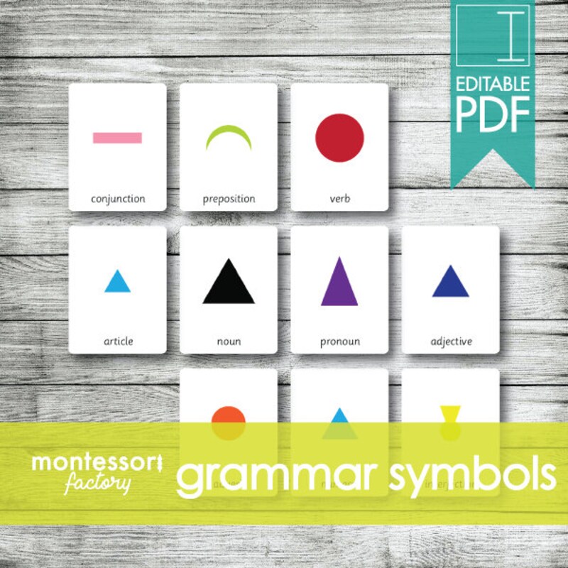 Montessori Grammar - Etsy