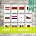 FLAGS of the World BUNDLE Montessori Nomenclature Flash - Etsy