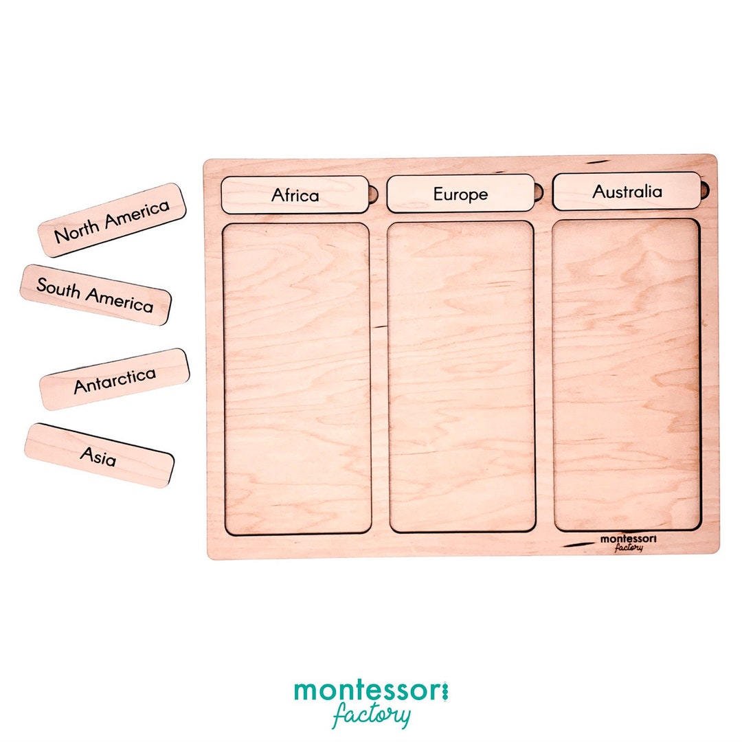 WORLD CONTINENTS • Africa, America, Europe, Asia, Australia, Antartica ...