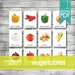 Montessori Vegetables Nomenclature Cards • Editable PDF Flashcards - Etsy
