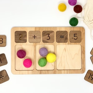 MATH BOARD • Montessori Math • Addition • Subtraction • Multiplication ...