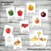 VEGETABLES (real Pictures) • Montessori Cards • Flash Cards • Three ...