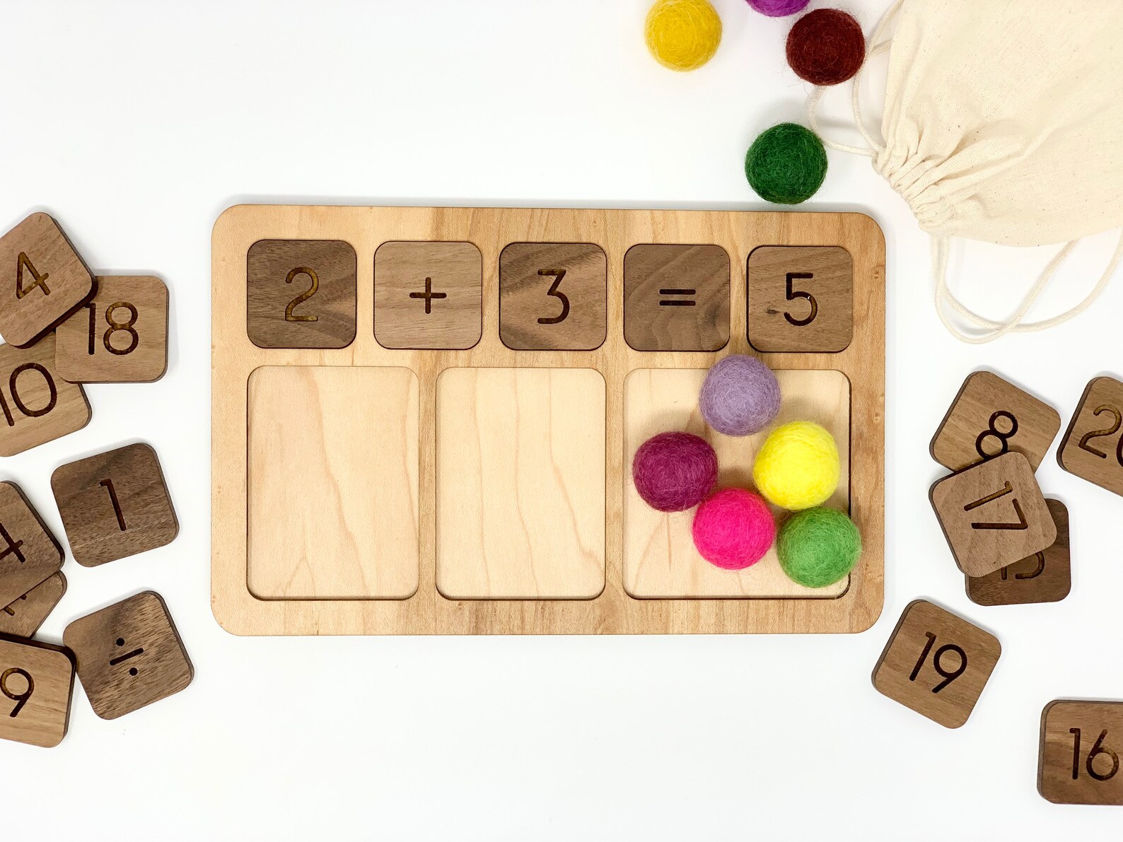 MATH BOARD Montessori Math Addition Subtraction | Etsy