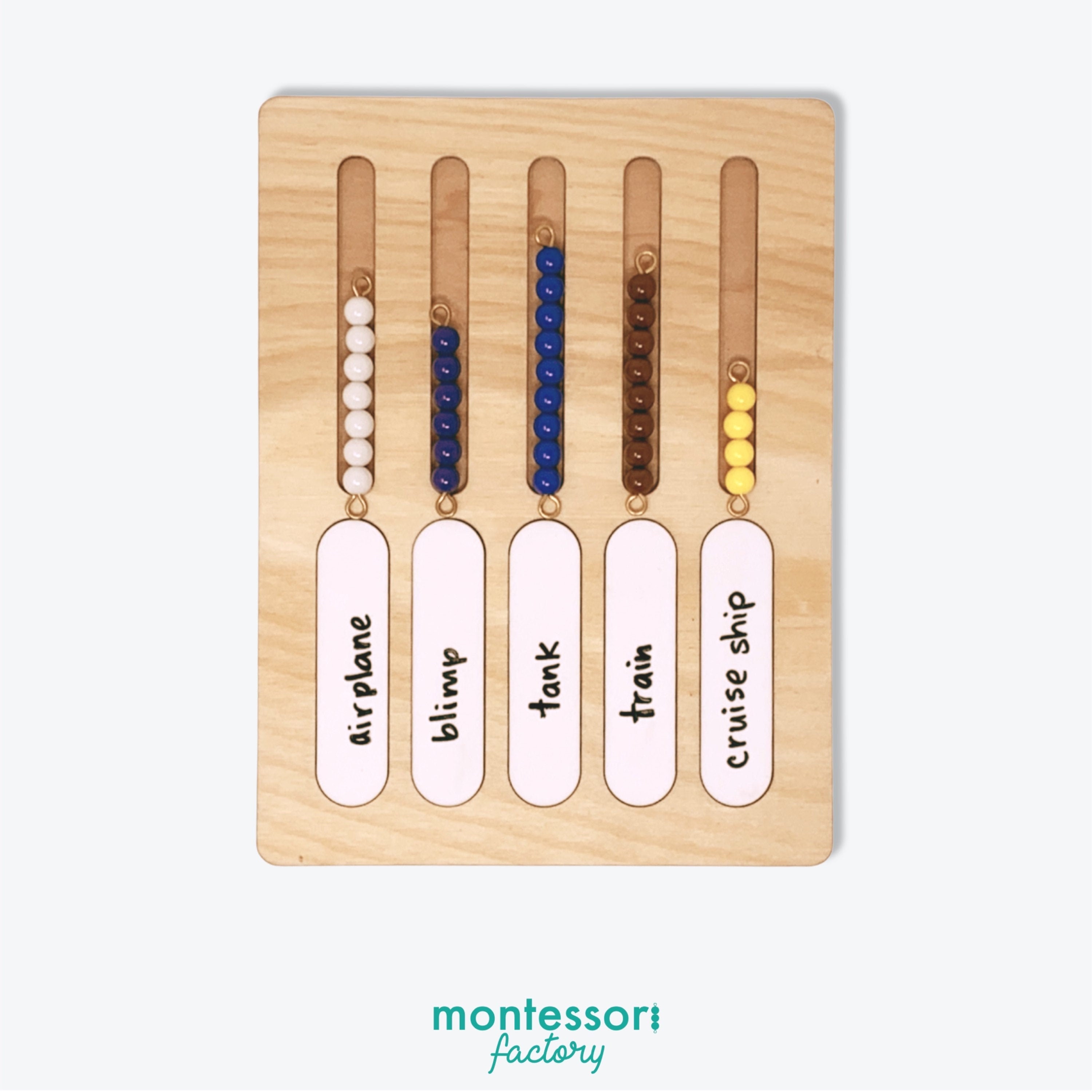 BEADS Bars GRAPH BUILDER Montessori Educational Toy - Etsy UK
