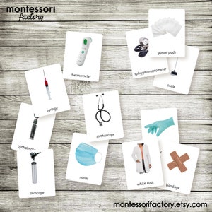 MEDICAL EQUIPMENT Instruments • Montessori Cards • Flash Cards • 3 Part ...