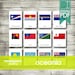 AUSTRALIA OCEANIA FLAGS Montessori Cards Flash Cards - Etsy