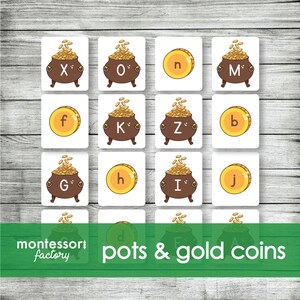 POT of GOLD and COINS • St Patrick • Matching Cards • Sorting Cards ...