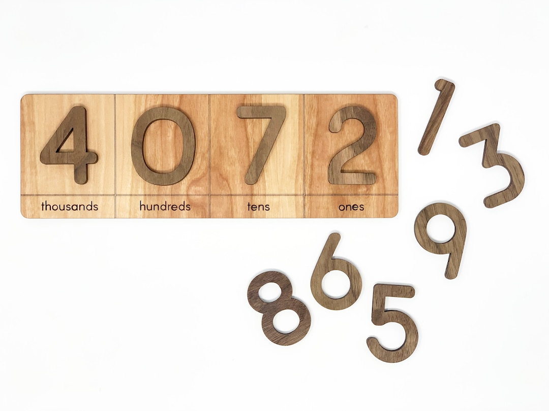 VALUE PLACE BOARD • Montessori Educational Toy • Learning Resource ...
