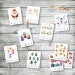 CHRISTMAS Montessori Counting Cards Clip Cards Flash Cards Educational ...