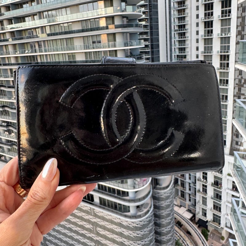 Chanel Logo Wallet - Etsy