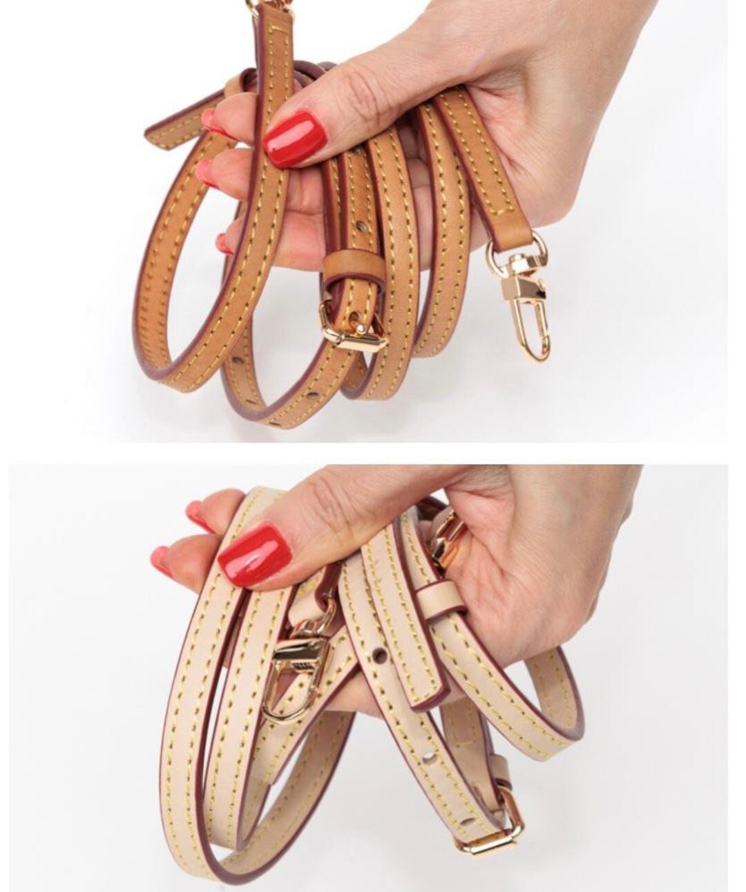 3/8” 10mm Crossbody Strap Replacement Adjustable 40-49”natural Vachetta ...