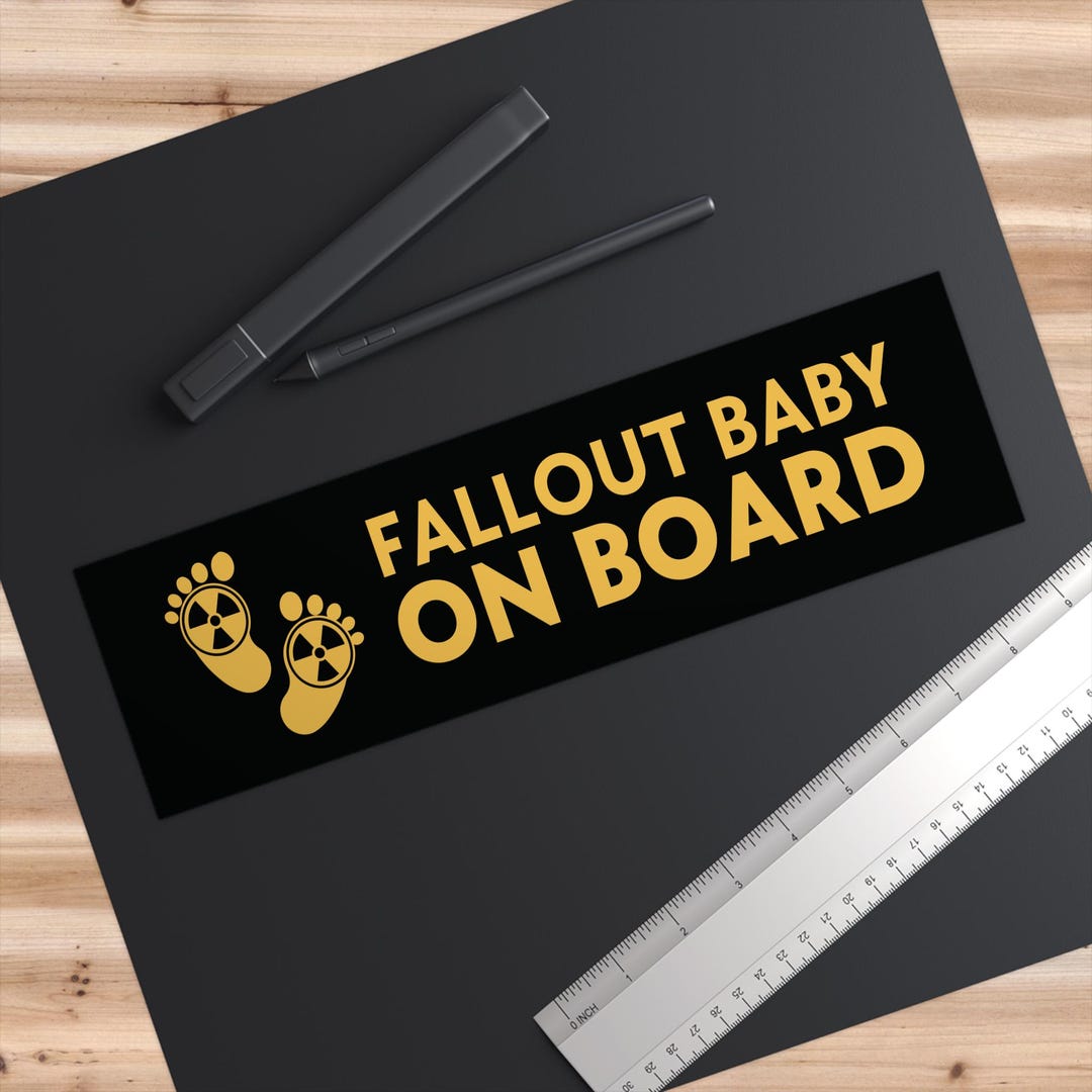 Fallout Baby on Board Bumper Stickers - Etsy