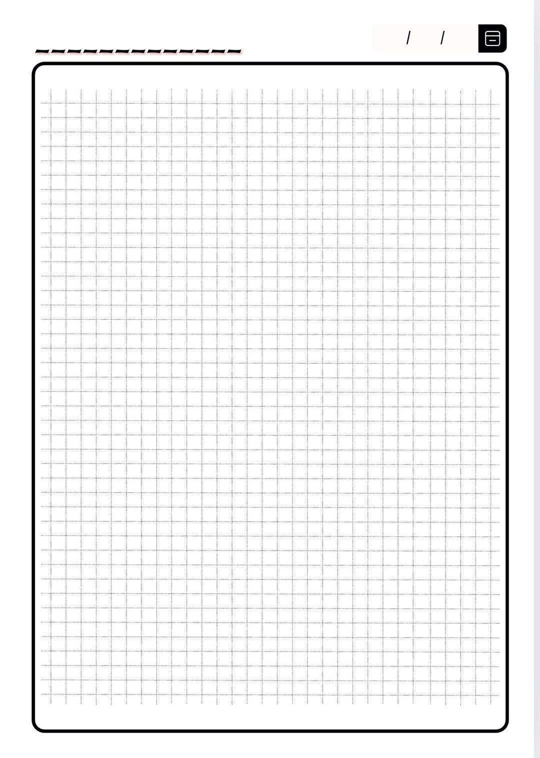 Minimalist Simple Grid Paper A4 - Etsy