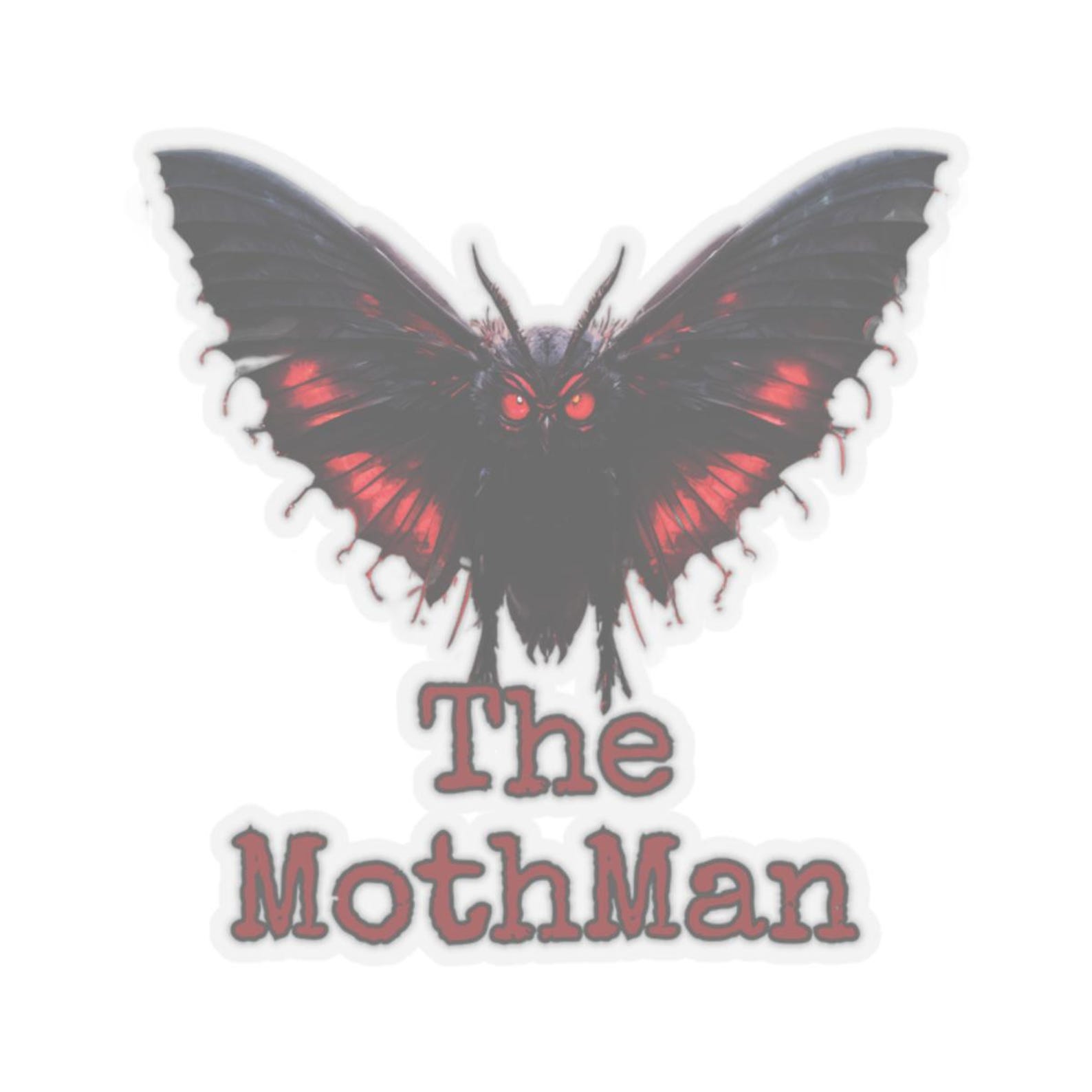 Mothman Kiss-cut Stickers by WOTW Printables - Etsy