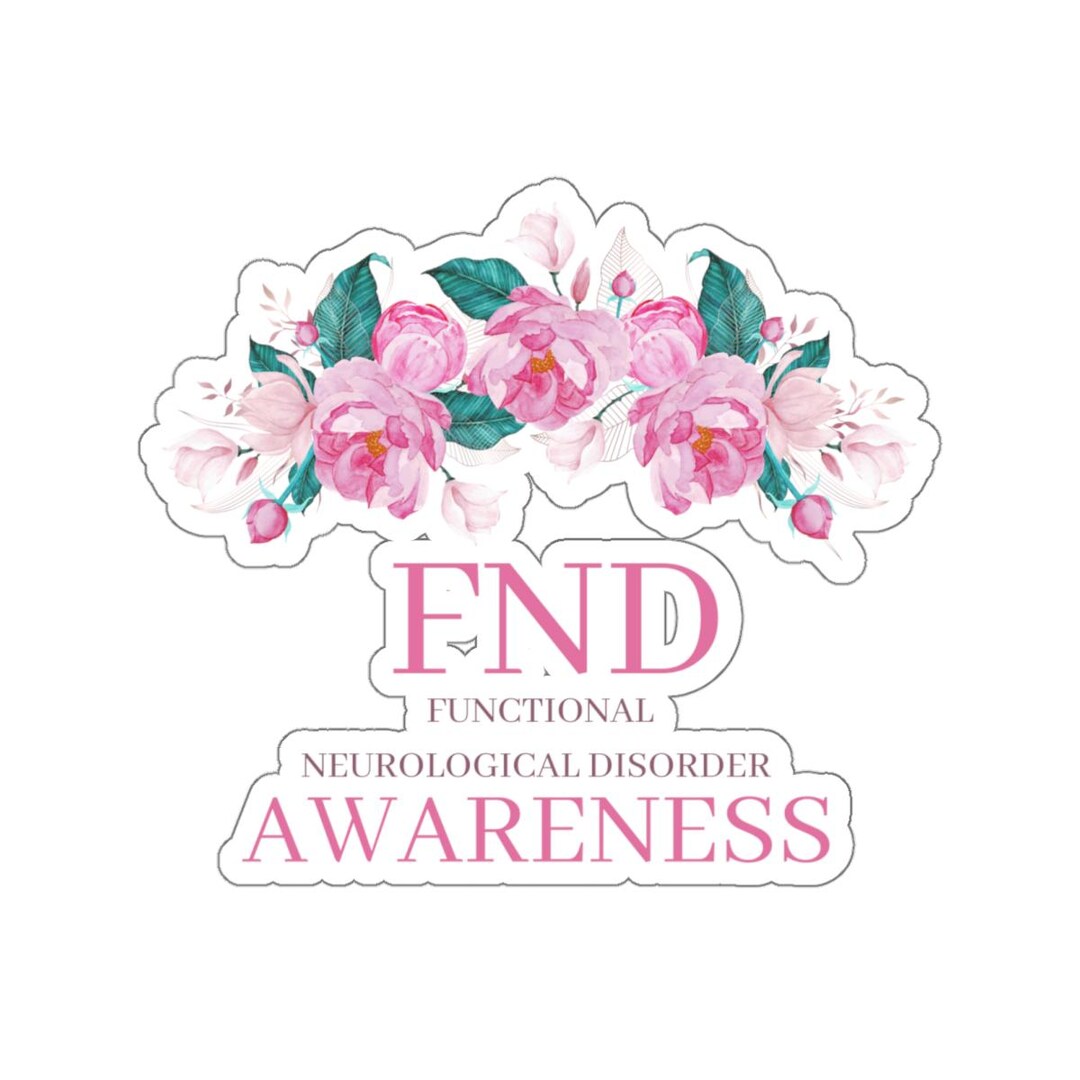 Floral FND AWARENESS Kiss-cut Sticker - Etsy