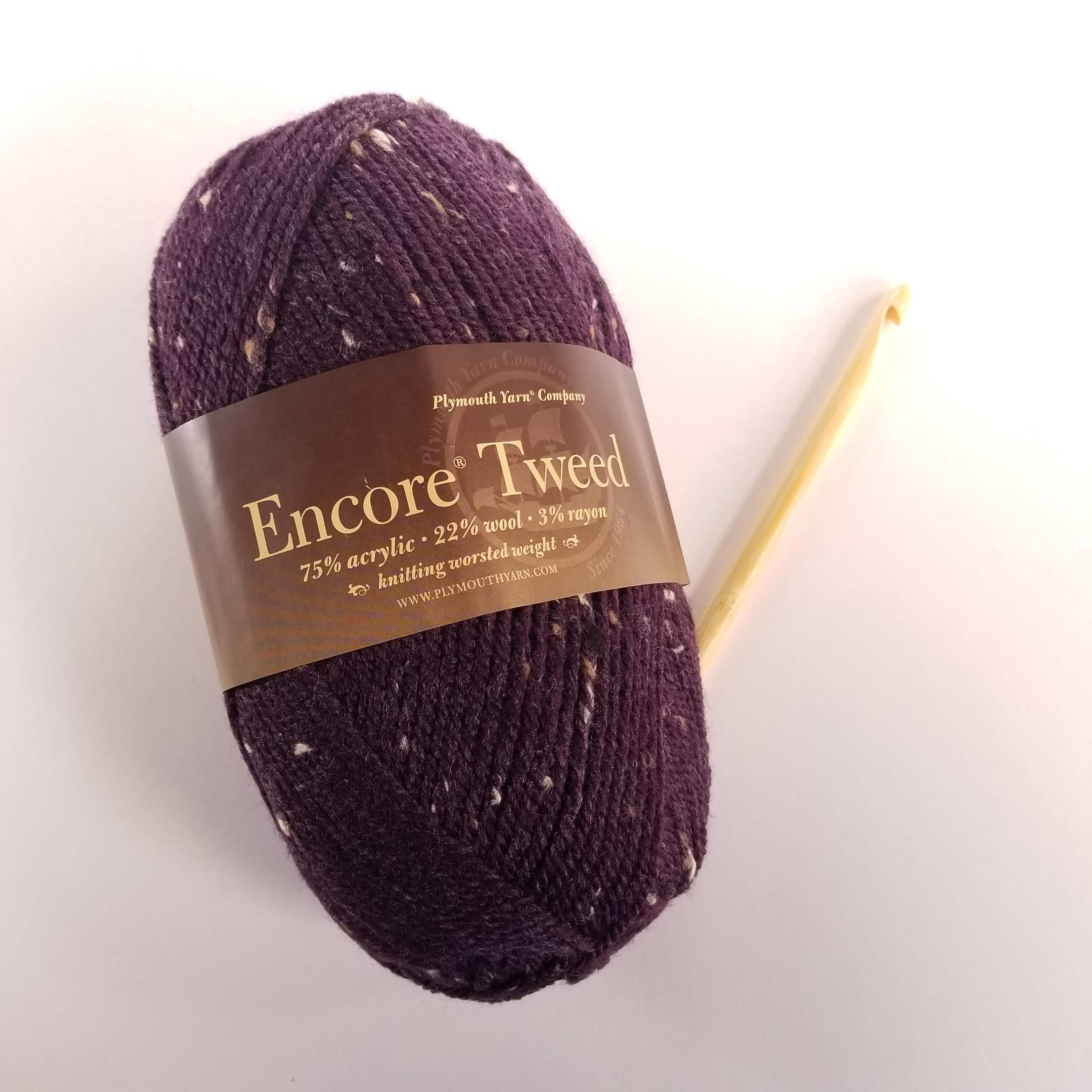 Plymouth Encore Tweed Yarn Worsted Weight Yarn Wool Blend - Etsy UK