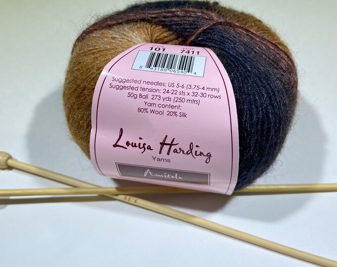 Louisa Harding Amitola Yarn, Wool Blend Yarn, Silk Blend Yarn, Light ...